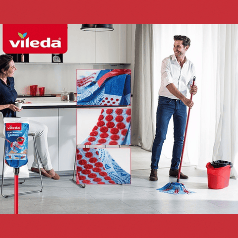 Fattal Online - Buy Vileda 3action Supermocio Floor Mop with a Stick ...