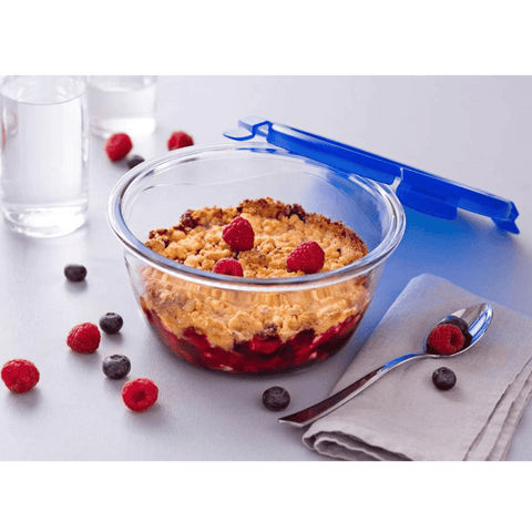 Fattal Online - Buy Pyrex Cook & Go Glass Round dish with lid, 1.6L ...