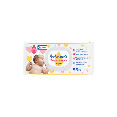 Fattal Online - Buy Johnson's Baby Wipes Extra Sensitive, 56s in Lebanon