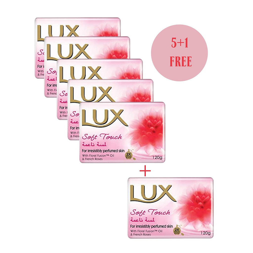 Fattal Online - Buy Lux Bar Soap Soft Touch 2N1 115g, 5+1 Free in Lebanon