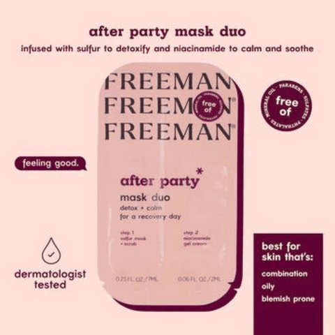 Fattal Online - Buy Freeman After Party Detox Mask Duo Sachet 7+2ml in ...