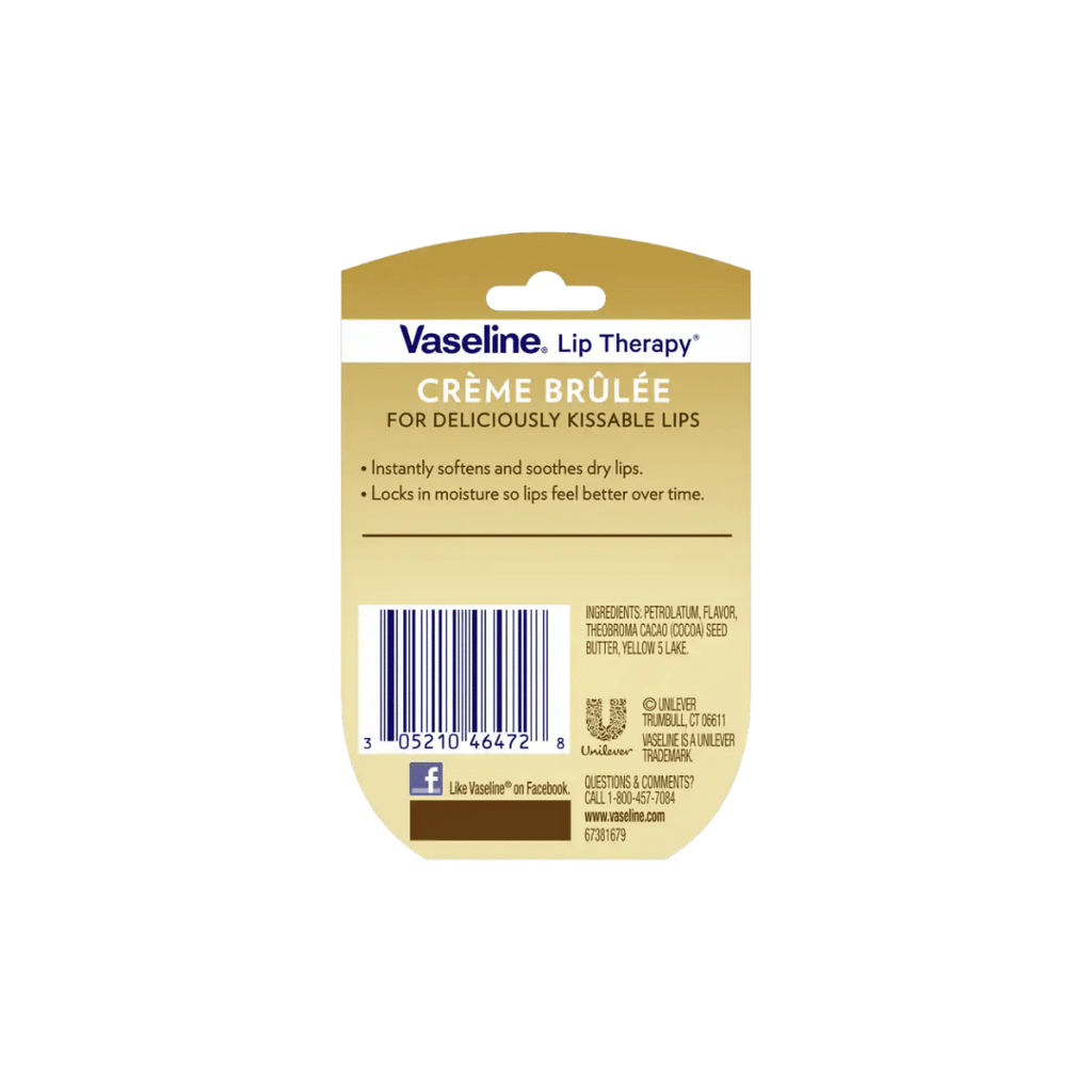 Fattal Online - Buy Vaseline Lip Care Therapy Creme Brulée mini 7g in ...