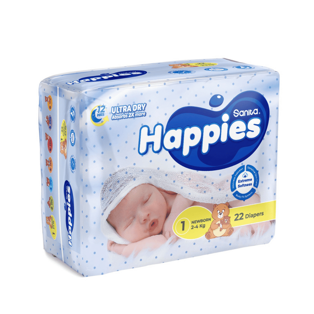 Fattal Online - Buy Happies Diapers Regular New Born x22, Size 1 in Lebanon