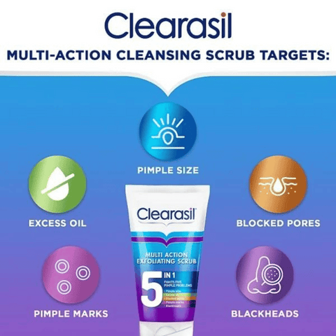 Fattal Online - Buy Clearasil Multi Action 5 In 1 Exfoliating Scrub ...