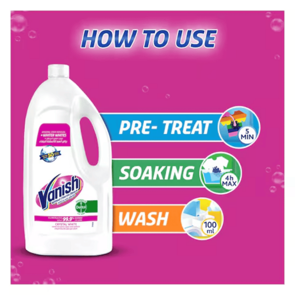Fattal Online - Buy Vanish Liquid Crystal White Laundry Stain Remover 1 ...