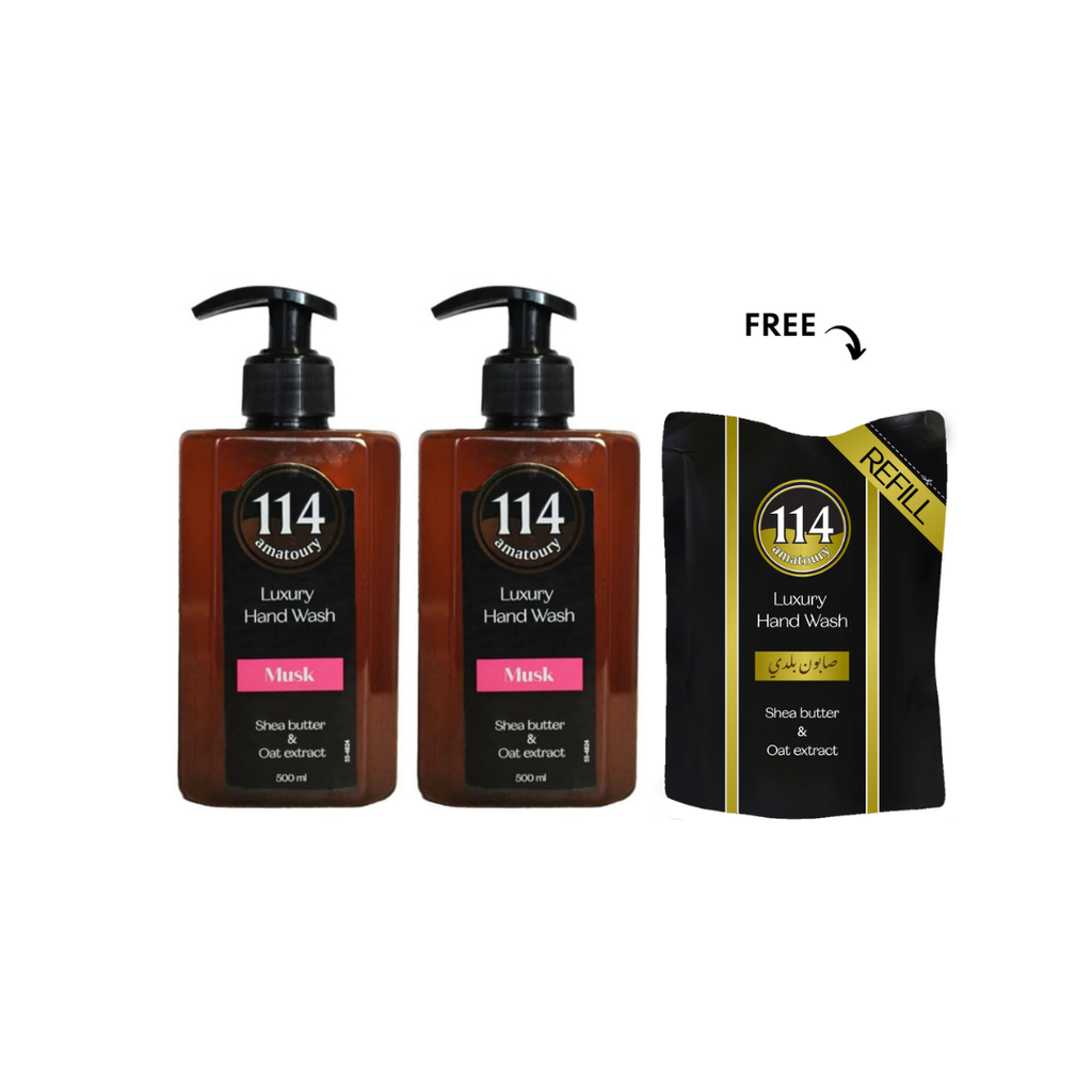 Fattal Online - Buy Amatoury Hand Soap Musk 500ml*2 + Refill Free in ...