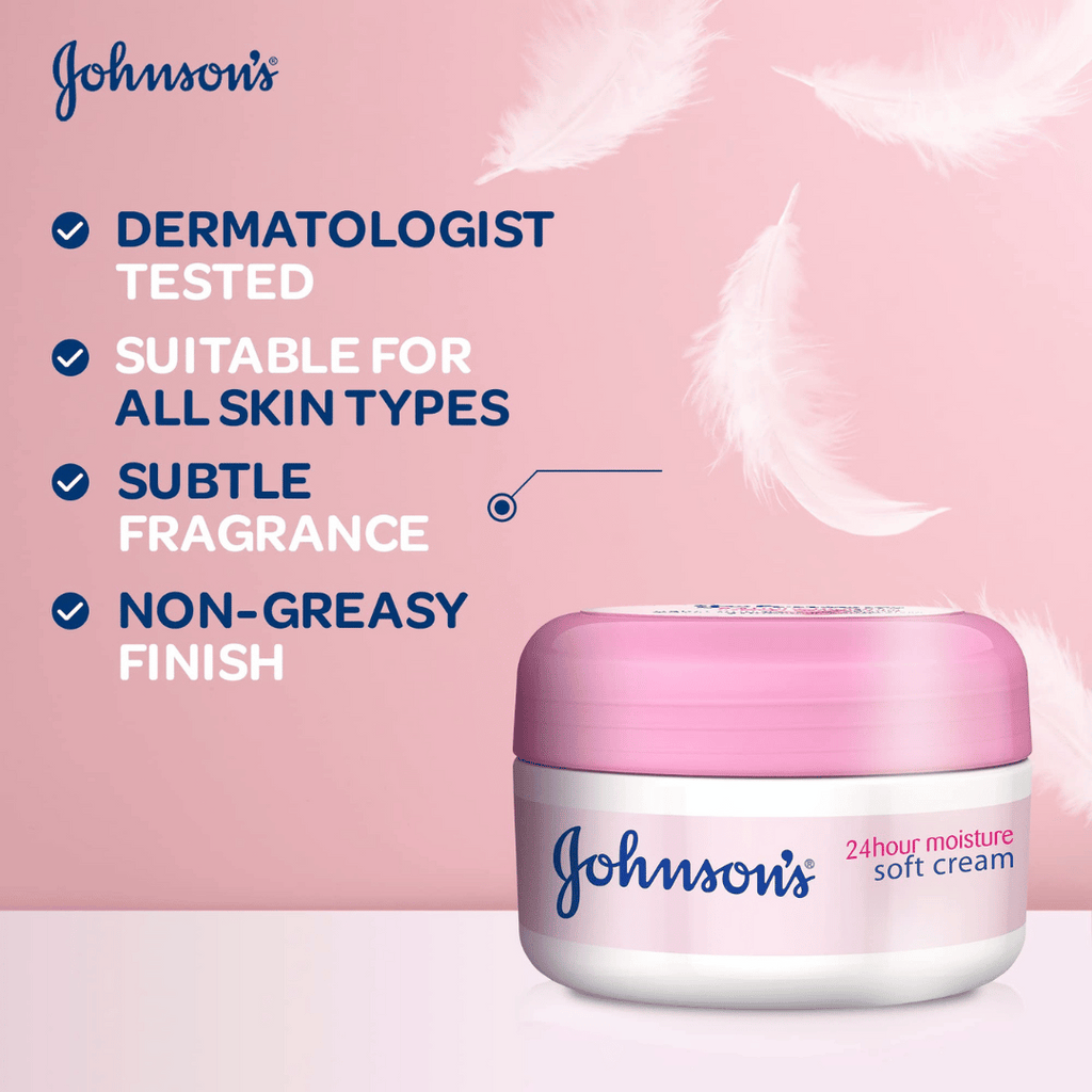 Fattal Online - Buy Johnson's 24-hour Moisture Soft Cream, Face & Body ...