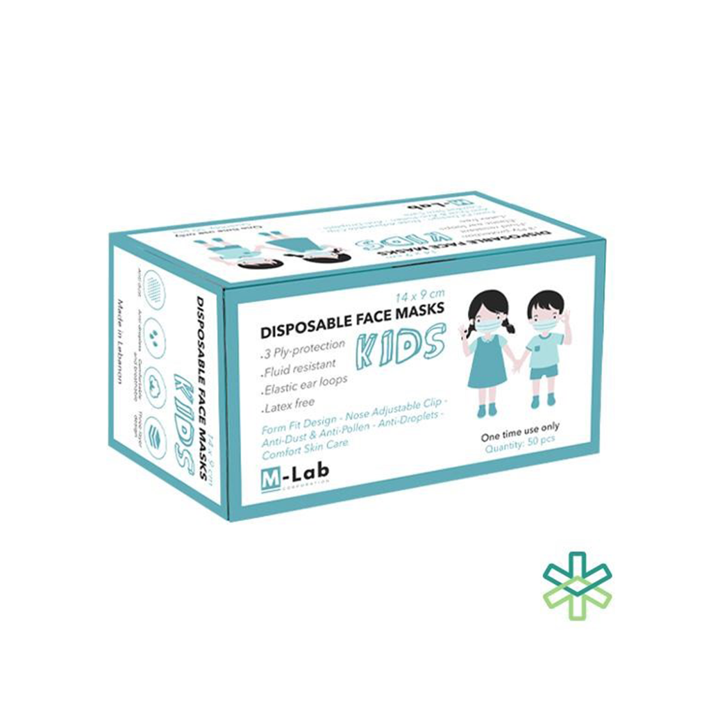 Fattal Online - Buy M-Lab Disposable Face Mask Kids 50pcs in Lebanon