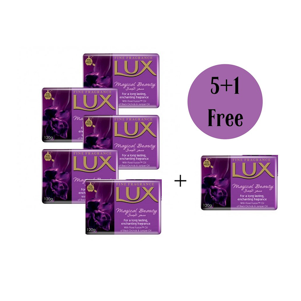 Fattal Online - Buy Lux Bar Soap Magic Beauty 2N1 115g, 5+1 Free in Lebanon